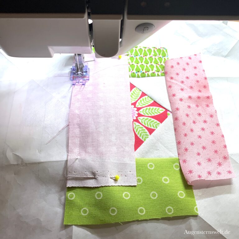 Quilt to Bee #2-21 ‚Pineapple Block‘ mit FPP genäht – Augensterns Welt