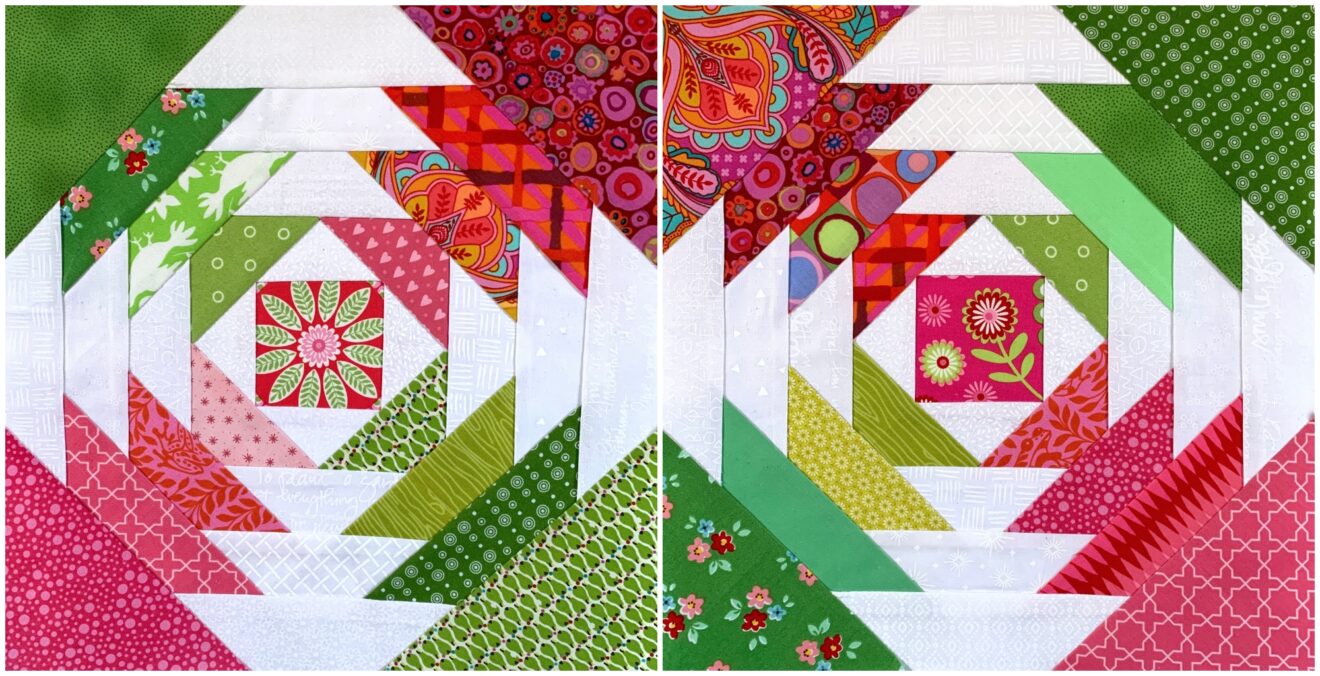 Quilt to Bee #2-21 ‚Pineapple Block‘ mit FPP genäht – Augensterns Welt